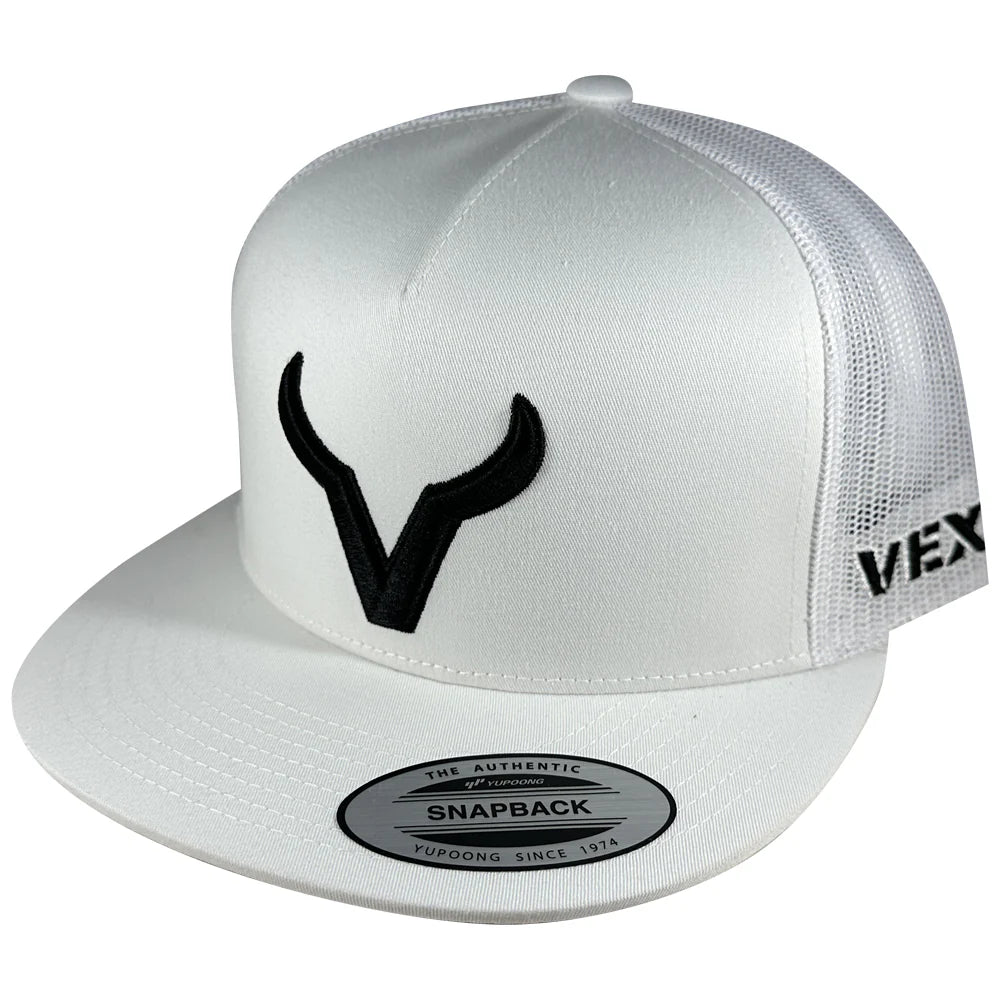 Vexil Brand - Black Icon - White/White Mesh – Wiseman’s Western