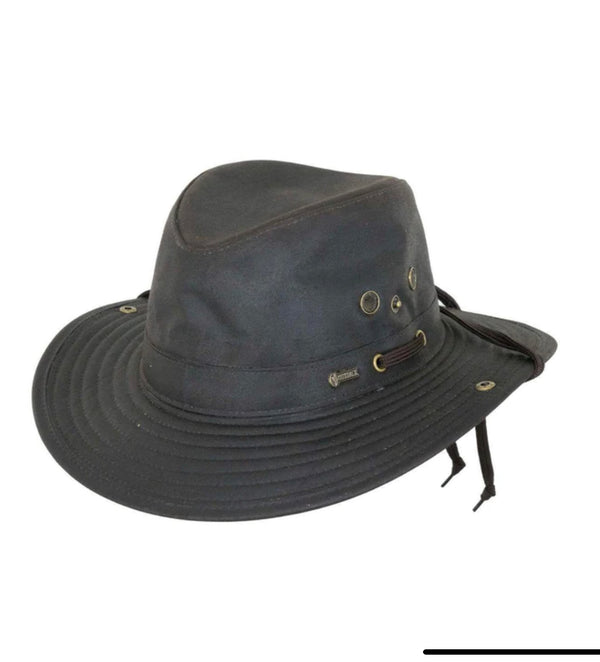 Outback River Guide Oilskin Hat Brown – Wiseman’s Western