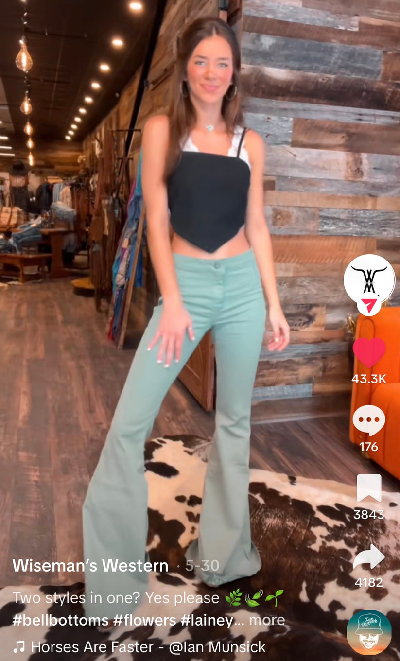 Final Sale Jade Paisley Reversible Bell – Wiseman’s Western