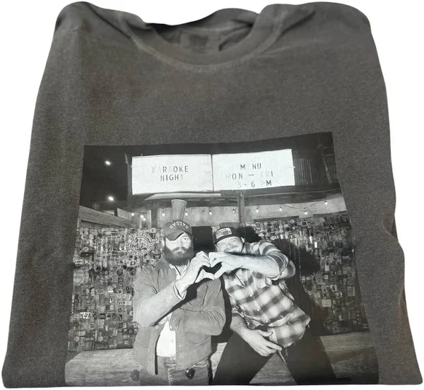 Final Sale Morgan Wallen & Post Malone making a heart Tee – Wiseman’s ...